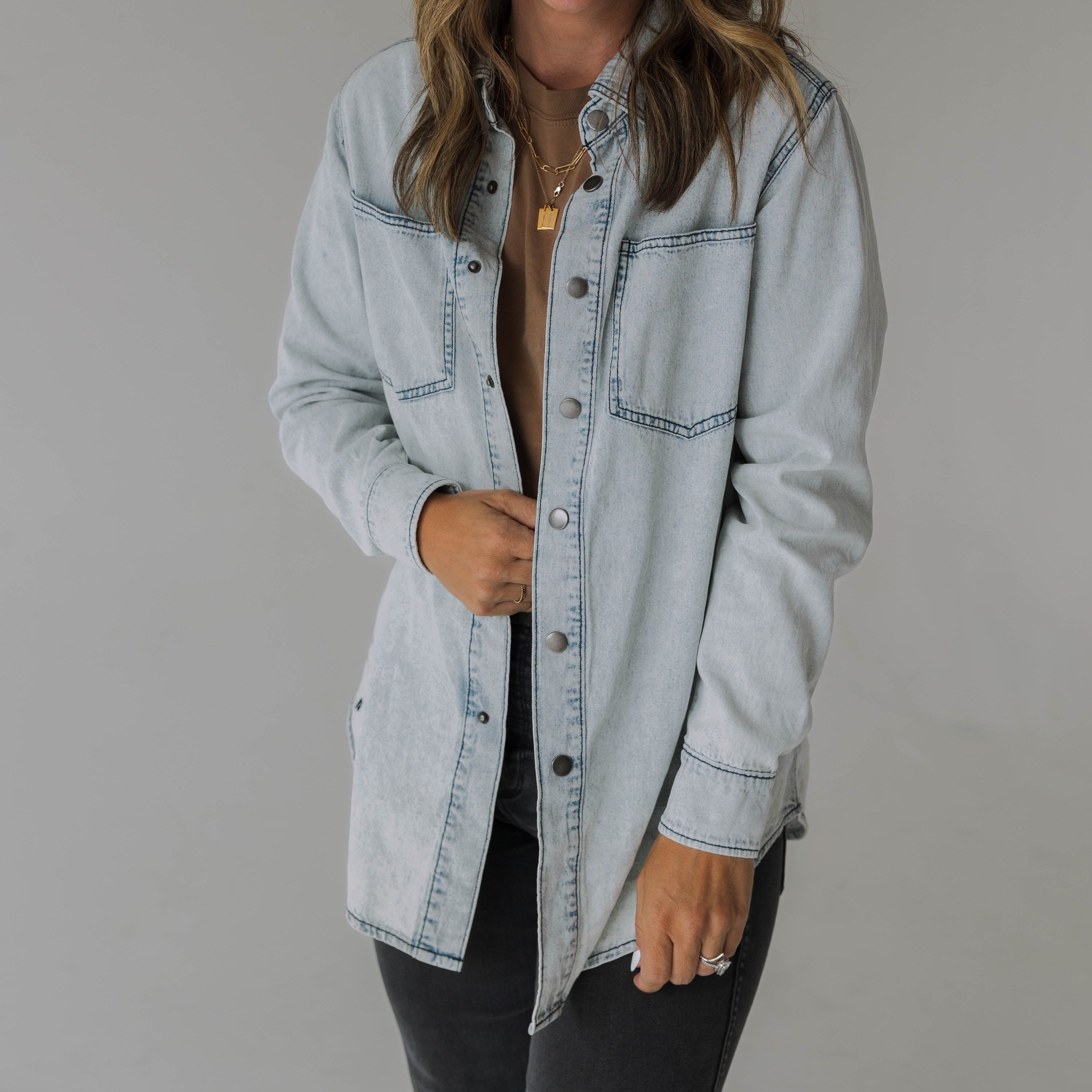 Heritage Denim Shacket | Womens - Blaze Kids Wear